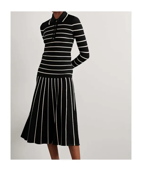 Zimmermann Striped Knitted Long Sleeve Top