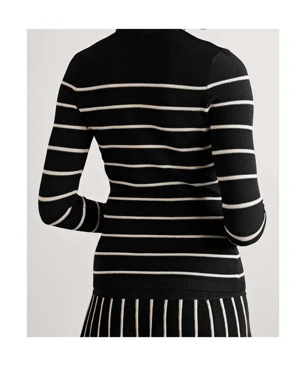 Zimmermann Striped Knitted Long Sleeve Top
