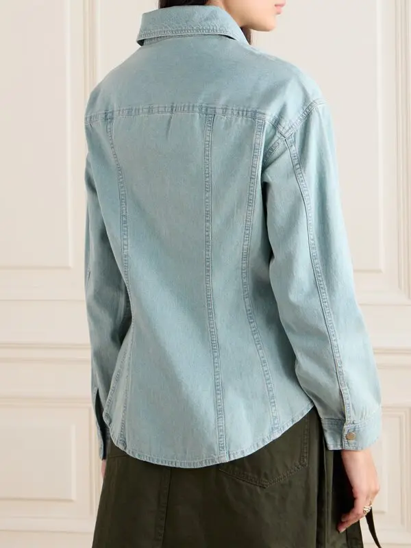 Sea Patchwork Denim Shirt