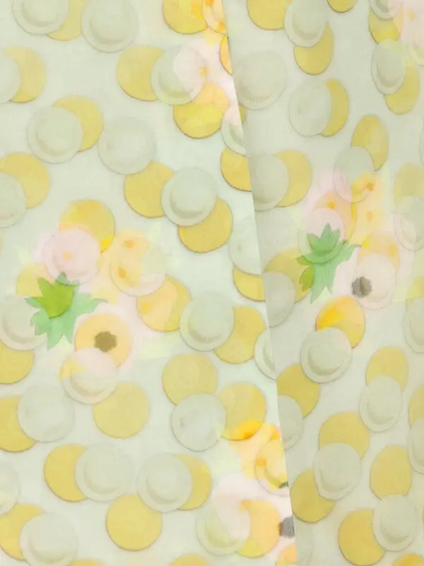 Fendi Floral Printed Midi Skirt - Green