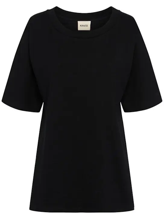 Khaite Allen Silk Top - Black