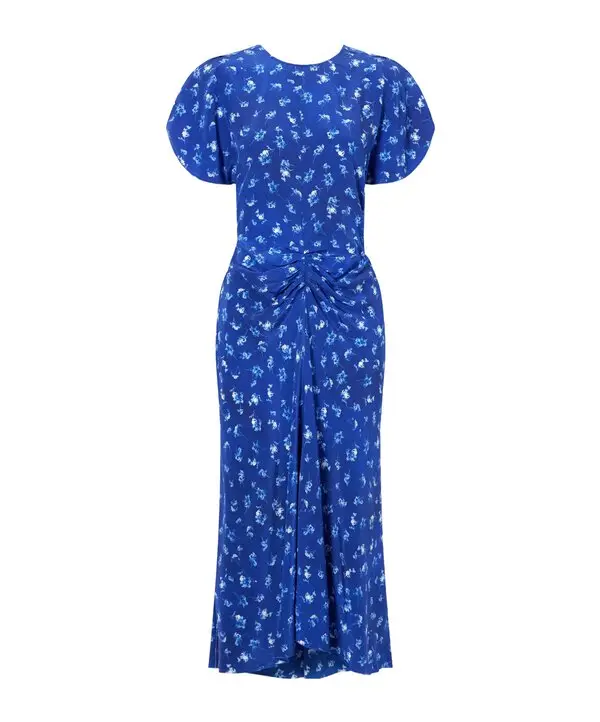 Victoria Beckham Floral-print Silk-chiffon Midi Dress