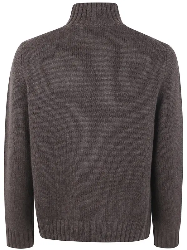 Studio Nicholson High-neck Cropped Sweater - Black