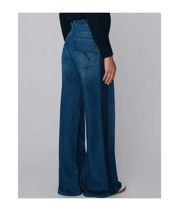 Marella High-waisted Wide-leg Denim Jeans - Blue