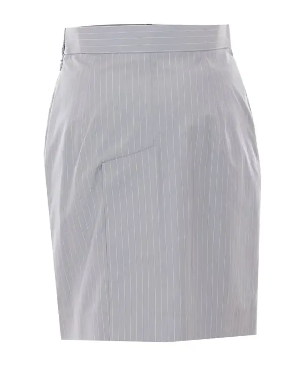 VIVIENNE WESTWOOD Pinstriped Button A-line Mini Skirt