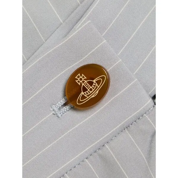 VIVIENNE WESTWOOD Pinstriped Button A-line Mini Skirt