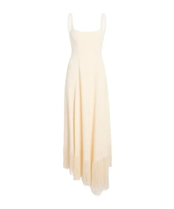 Khaite Vivian Fringed Long Dress