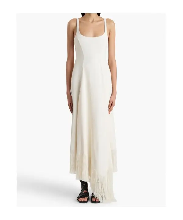 Khaite Vivian Fringed Long Dress