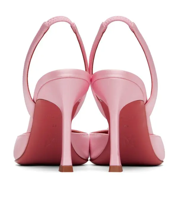 Amina Muaddi Camelia Sling 90 Crystal Embellished High-heeled Sandals - Pink