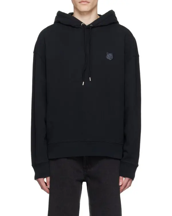 Maison Kitsuné Fox Head Patch Hoodie - Black
