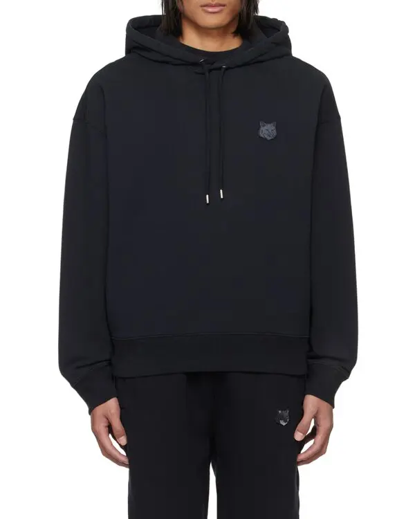 Maison Kitsuné Fox Head Patch Hoodie - Black
