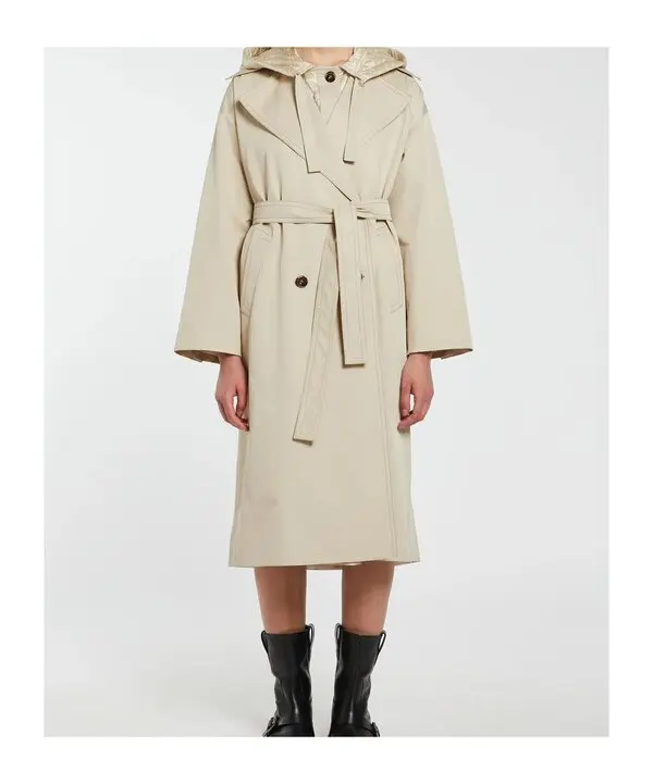 Marella Nocher Trench Coat With Detachable Hooded Vest