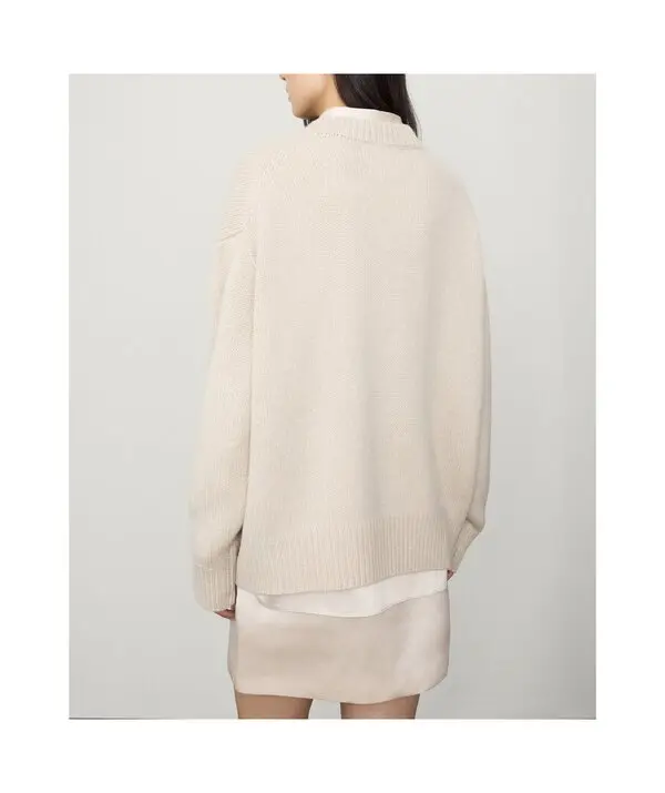 LISA YANG Renske Cashmere Crewneck Sweater - Nude