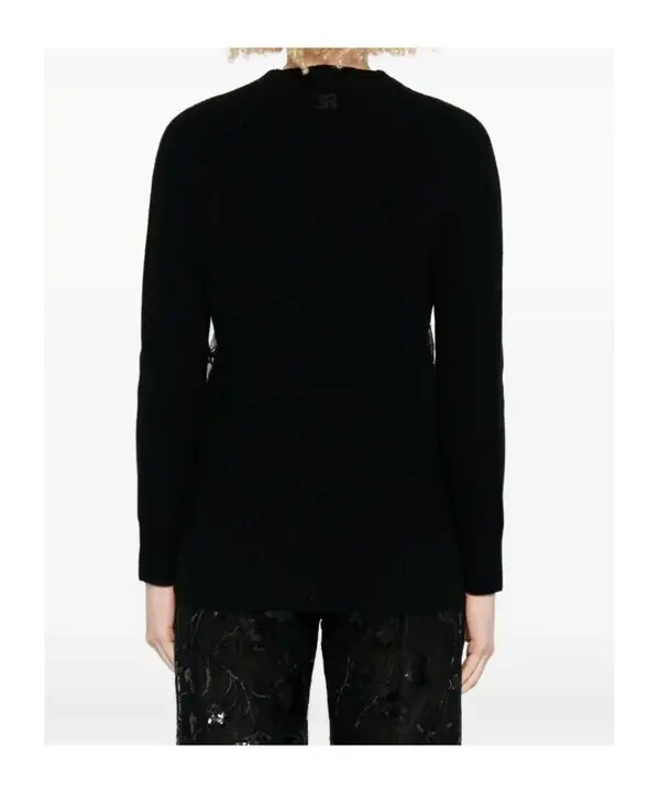 ERMANNO FIRENZE Embellished Crew Neck Long Sleeve Sweater