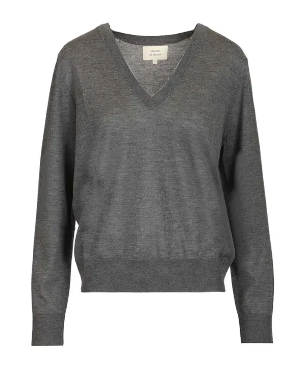 Loulou De Saison Julio V-neck Knitted Sweater - Black