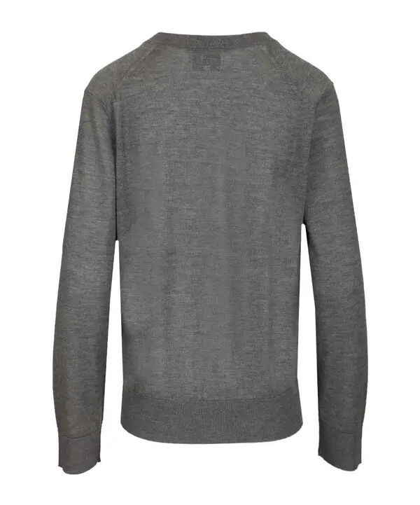 Loulou De Saison Julio V-neck Knitted Sweater - Black
