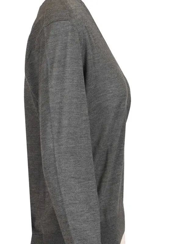 Loulou De Saison Julio V-neck Knitted Sweater - Black