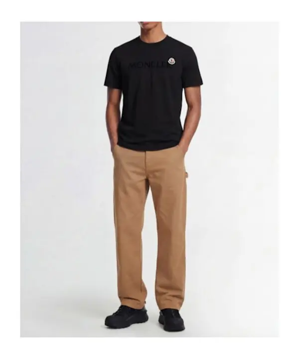 Moncler Flocked Logo Cotton T-shirt