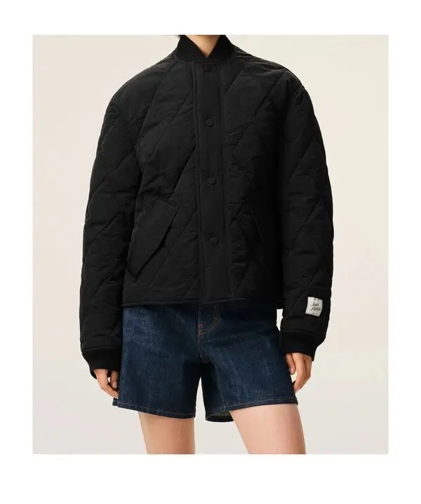 Ami Quilted Bomber Jacket