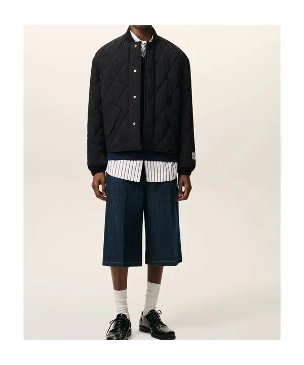 Ami Quilted Bomber Jacket