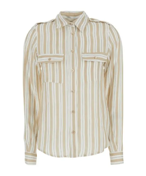 SEMICOUTURE Striped Linen Shirt
