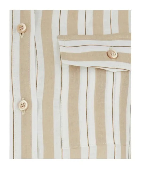 SEMICOUTURE Striped Linen Shirt