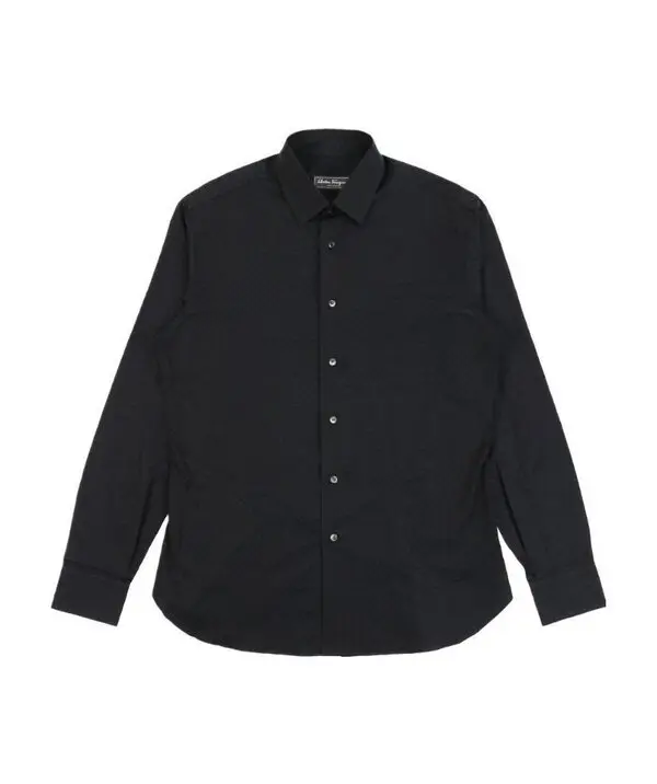 FERRAGAMO Long-sleeved Shirt - Navy