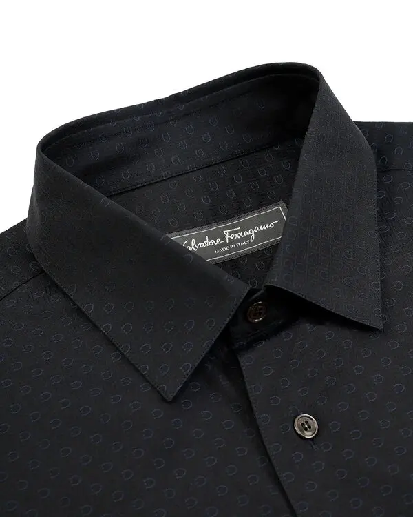 FERRAGAMO Long-sleeved Shirt - Navy