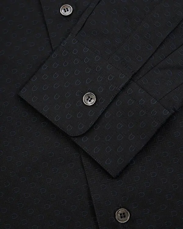FERRAGAMO Long-sleeved Shirt - Navy