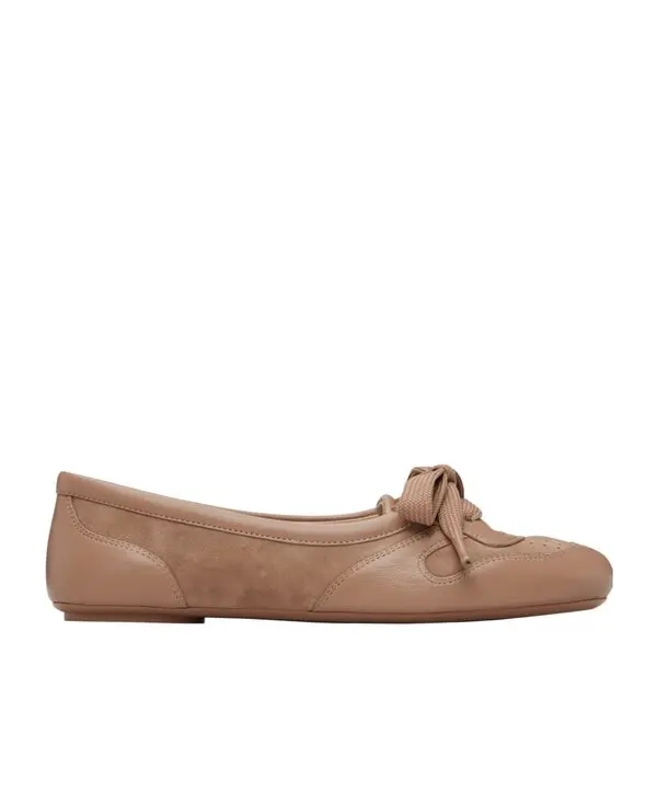 GIANVITO ROSSI Vault Lace-up Ballet Flats - Pink