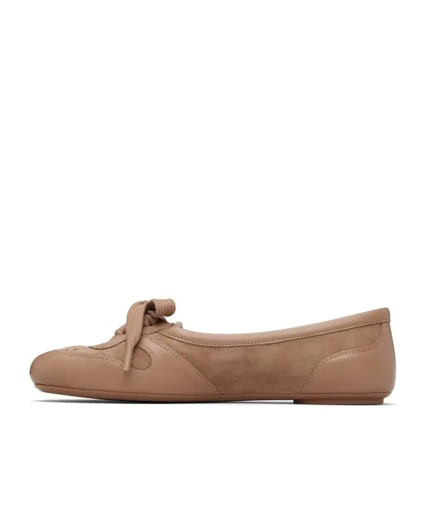 GIANVITO ROSSI Vault Lace-up Ballet Flats - Pink