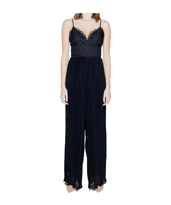 Guess Amiah Lace-detail Jumpsuit - Black