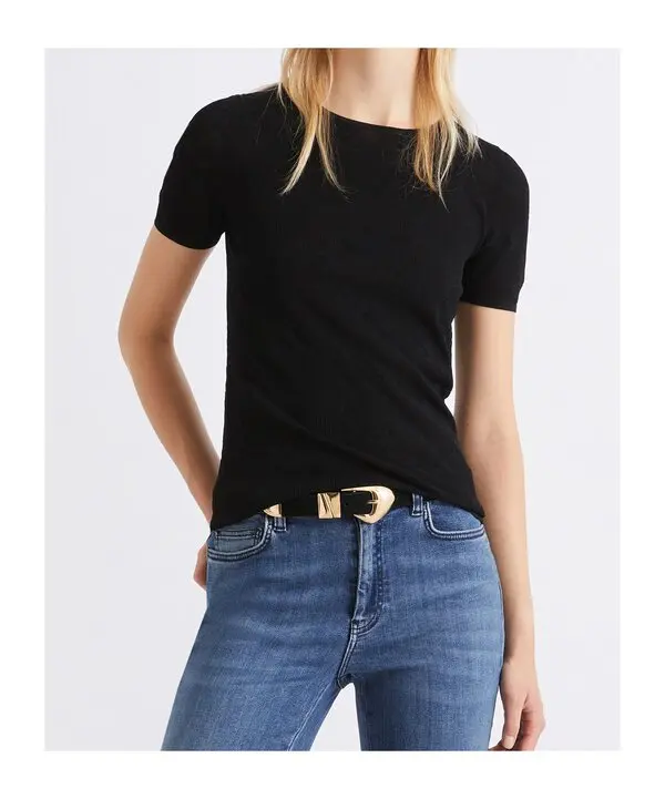 Marella Ultra-light Lace Knit T-shirt