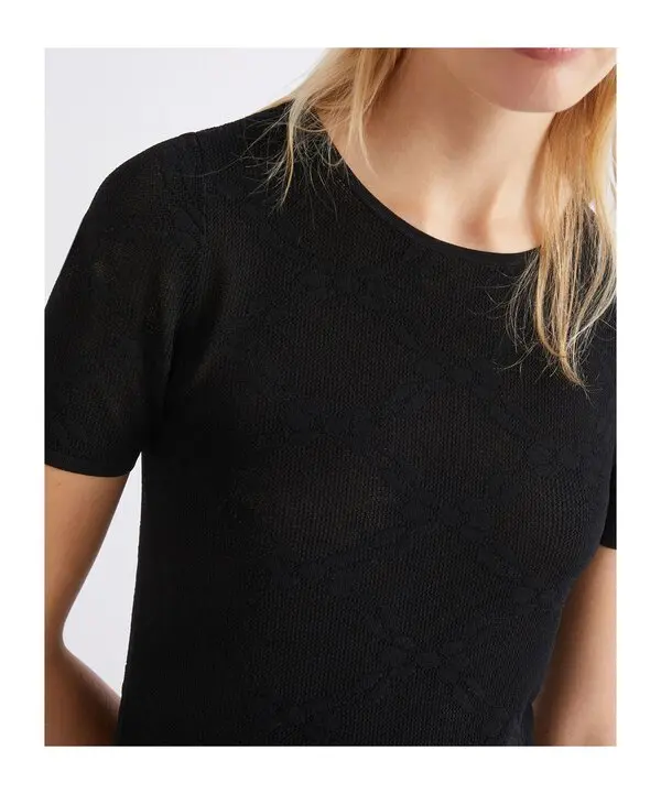 Marella Ultra-light Lace Knit T-shirt