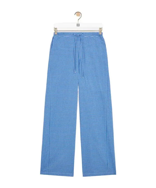 Loewe Anagram Drawstring Trousers - Blue/white