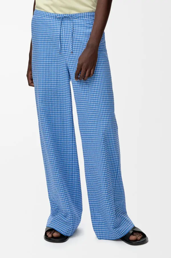 Loewe Anagram Drawstring Trousers - Blue/white