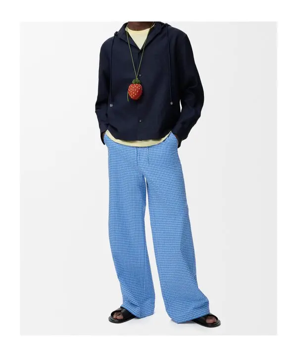 Loewe Anagram Drawstring Trousers - Blue/white