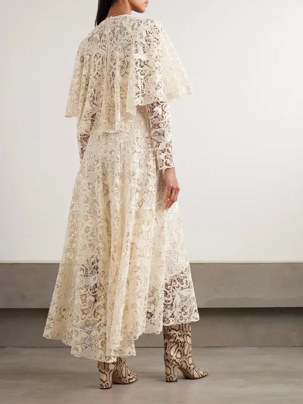 Zimmermann Memento Bird Lace Maxi Dress