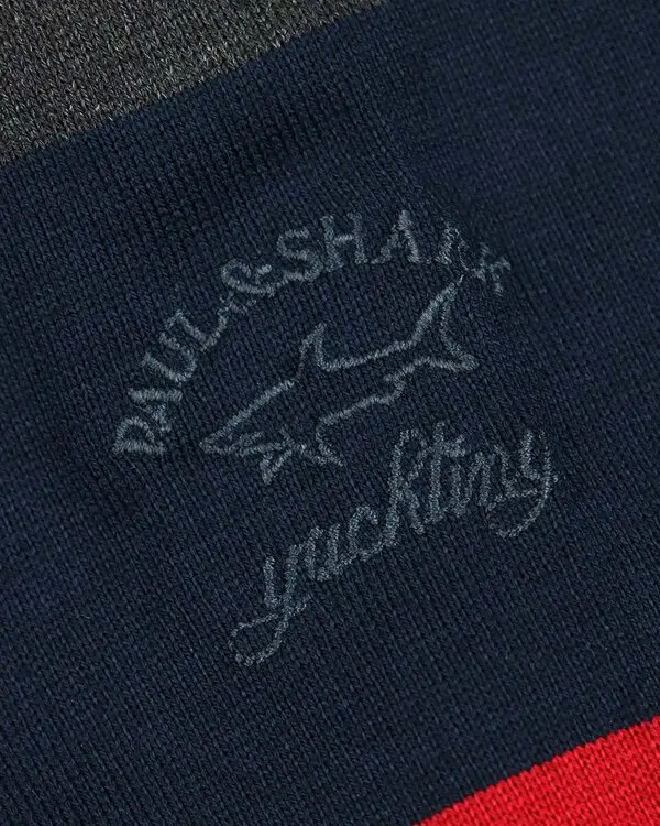 PAUL  SHARK Striped Long-sleeved Polo Shirt