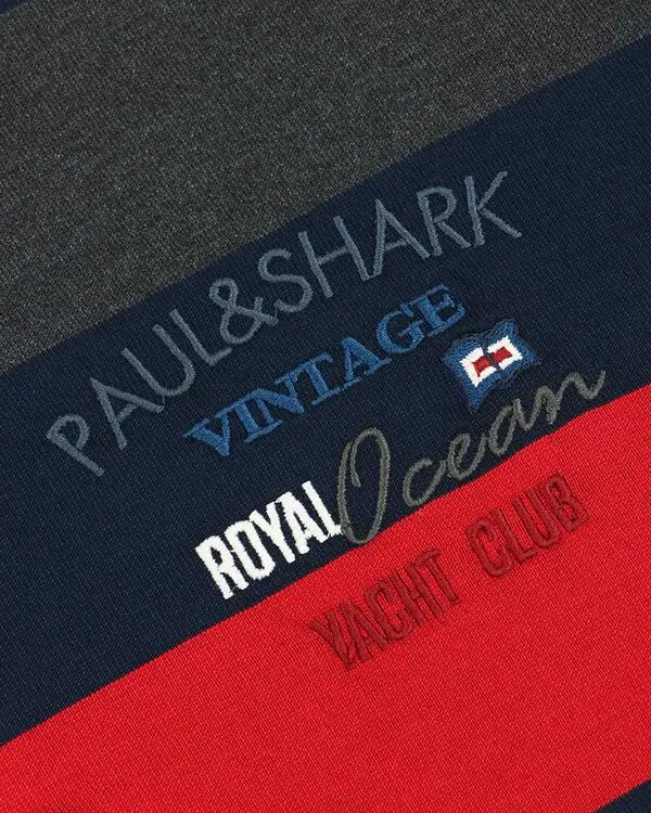 PAUL  SHARK Striped Long-sleeved Polo Shirt