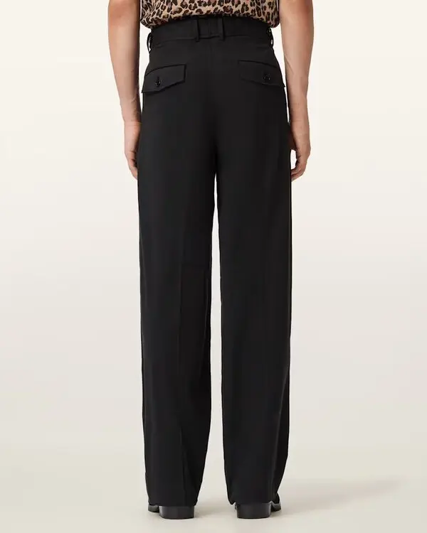 ALLSAINTS Rebel Loose Fit Pleated Trousers