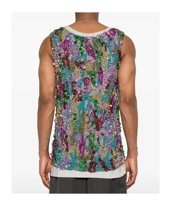 Dries Van Noten Embellished Sequined Vest