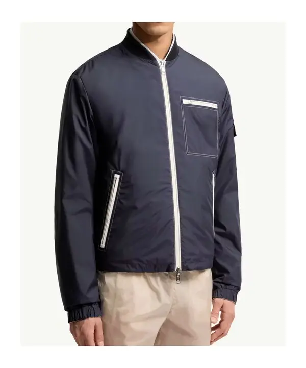 Moncler Reversible Printed Poplin Zip-up Bomber Jacket