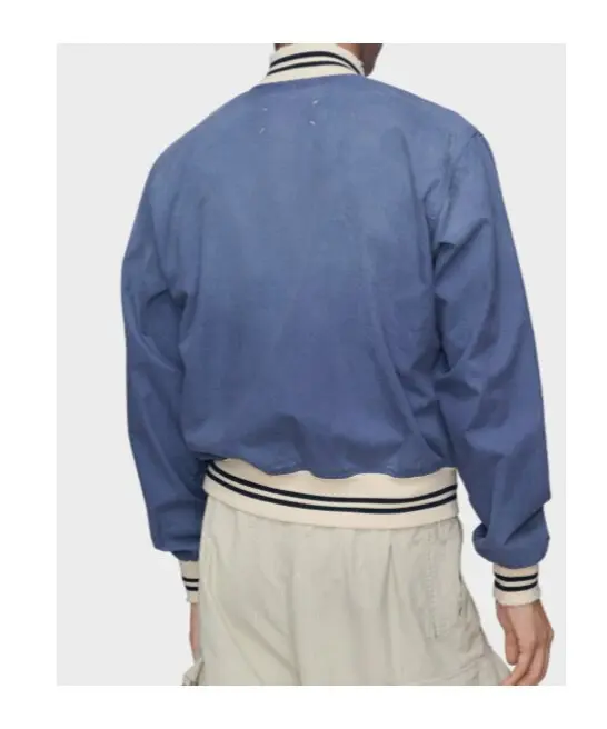 MAISON MARGIELA Varsity Bomber Jacket - Blue