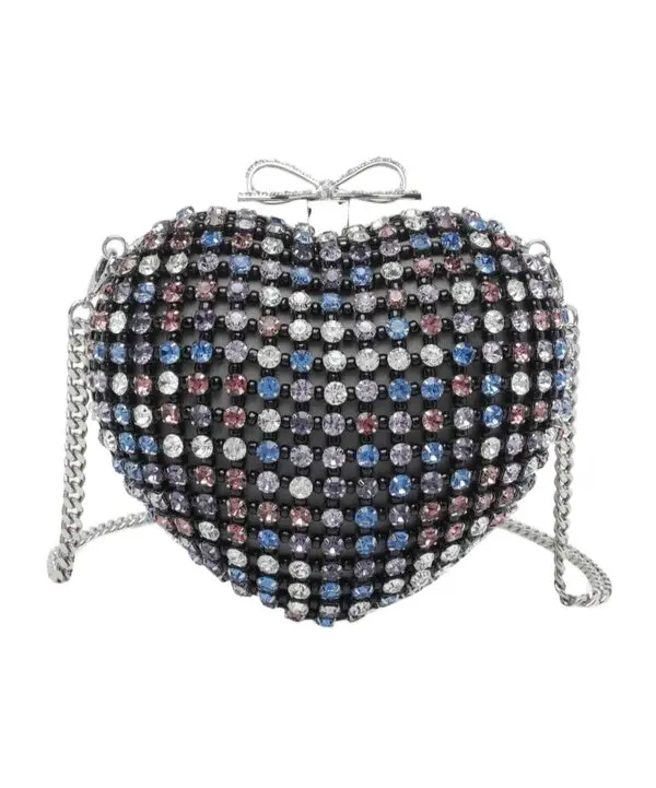 SELF-PORTRAIT Polka Dot Heart Handbag