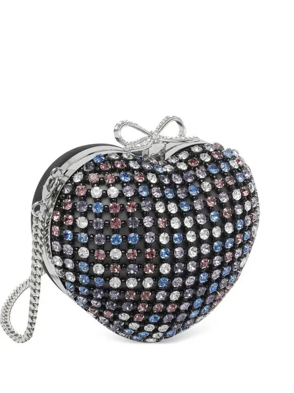 SELF-PORTRAIT Polka Dot Heart Handbag