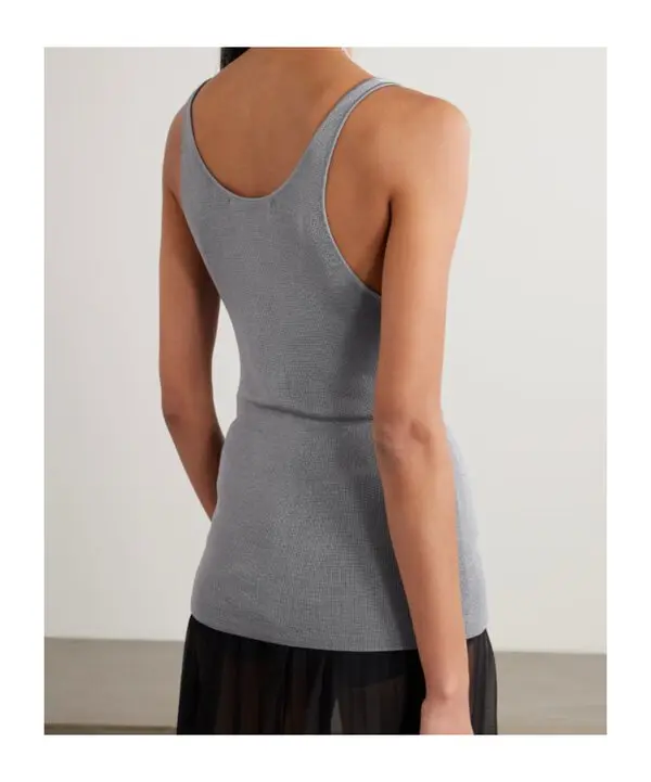 THE FRANKIE SHOP Rivo Knitted Tank - Gray