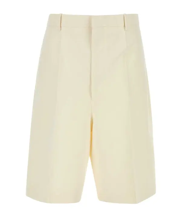 Bottega Veneta Pleat Detailed Bermuda Shorts