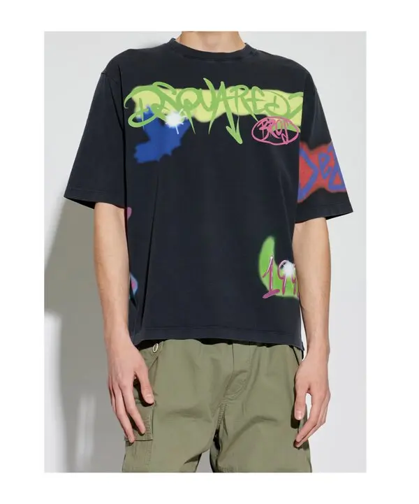 Dsquared2 Spray Logo Print T-shirt