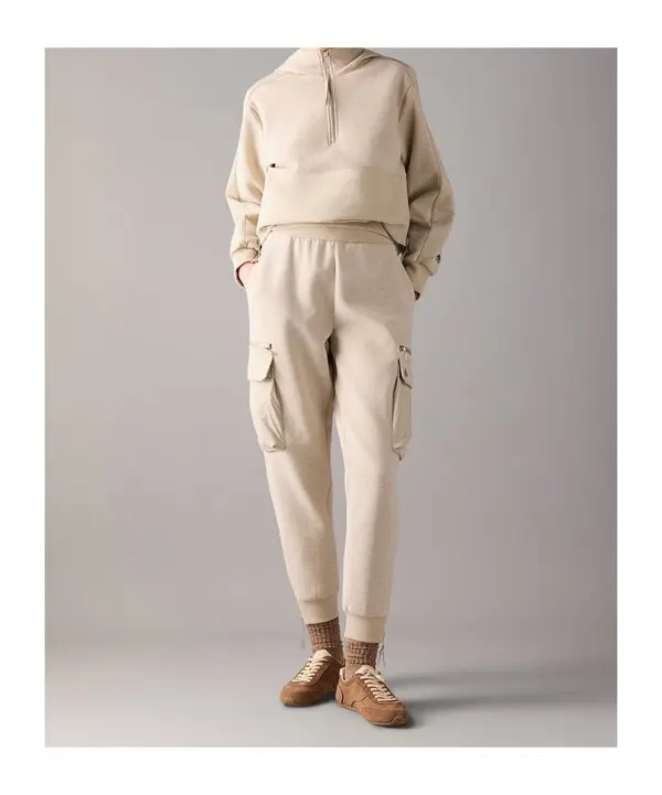 Moose Knuckles Half-zip Hoodie - Oatmeal